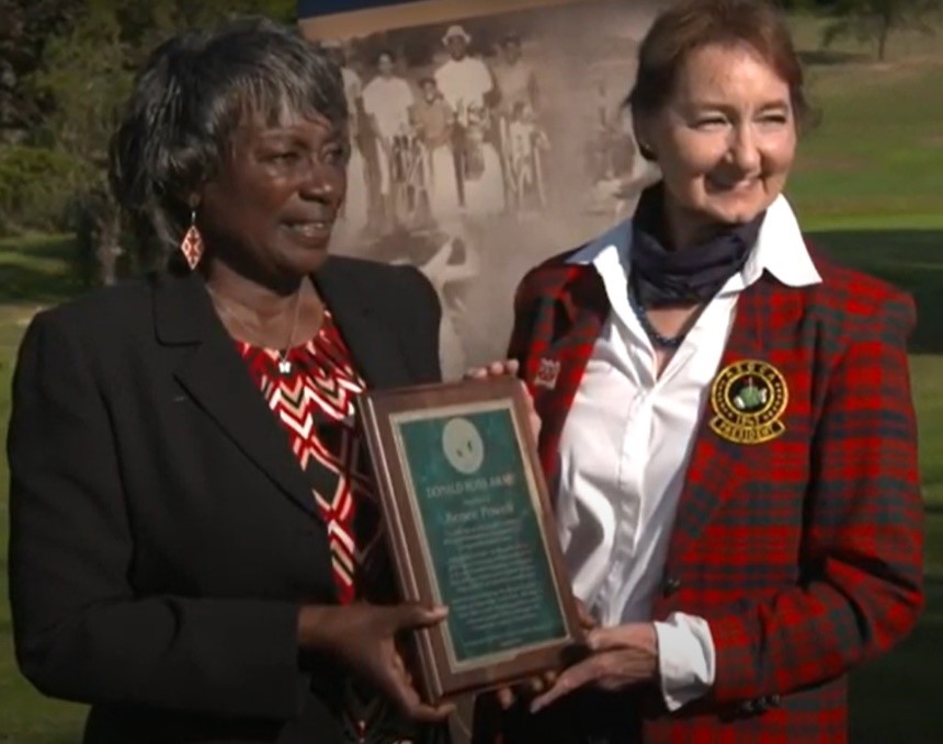Renee Powell accepts ASGCA Donald Ross Award - American Society of Golf ...